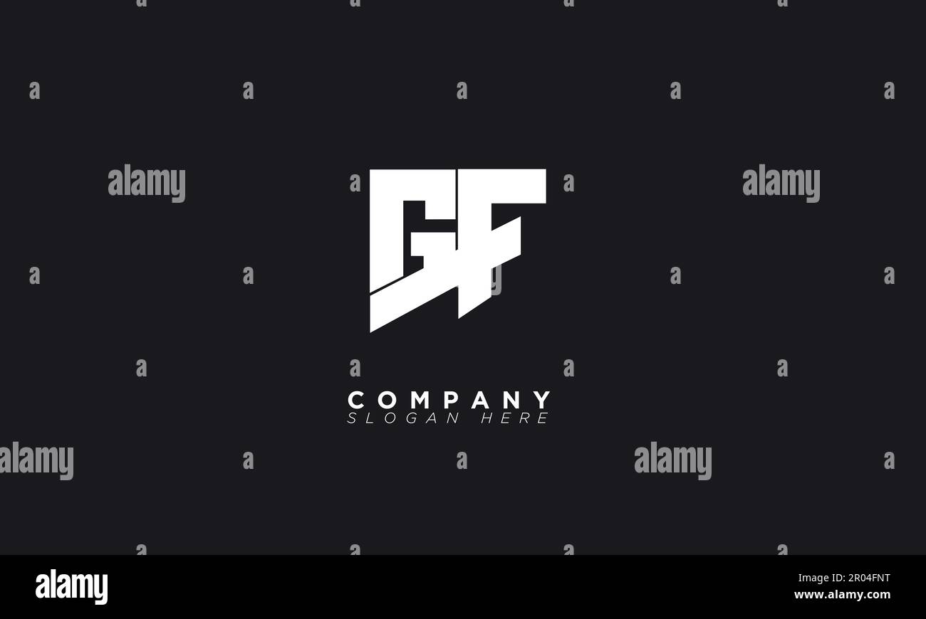 GF Alphabet letters Initials Monogram logo Stock Vector Image & Art - Alamy