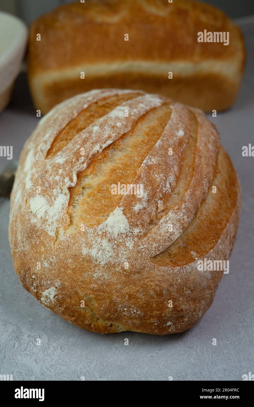 Savour the taste of freshly baked bread with this artisanal white ...