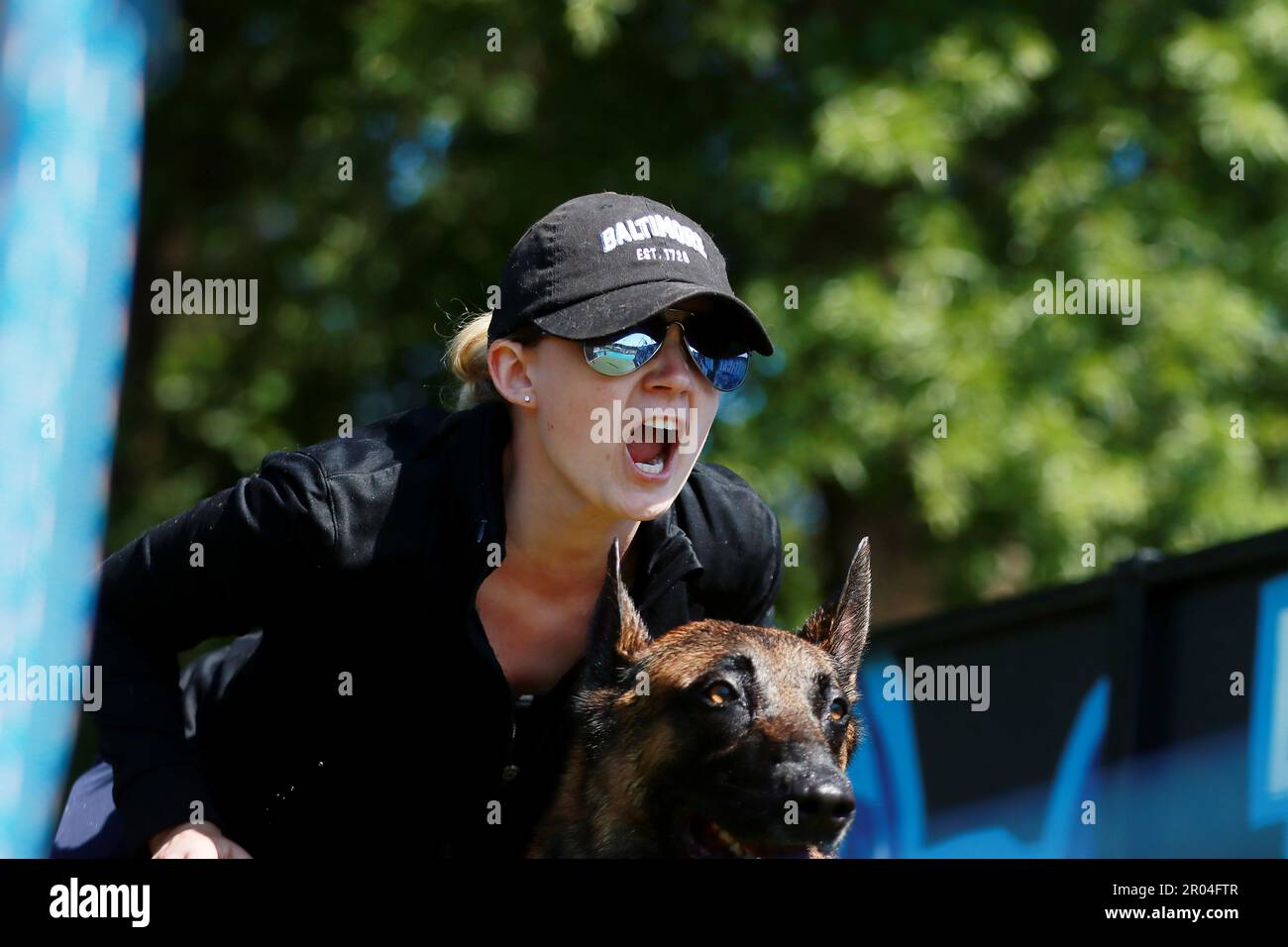 Goldston, North Carolina, USA. 6th May, 2023. BRITTANY THOMAS yells for ...