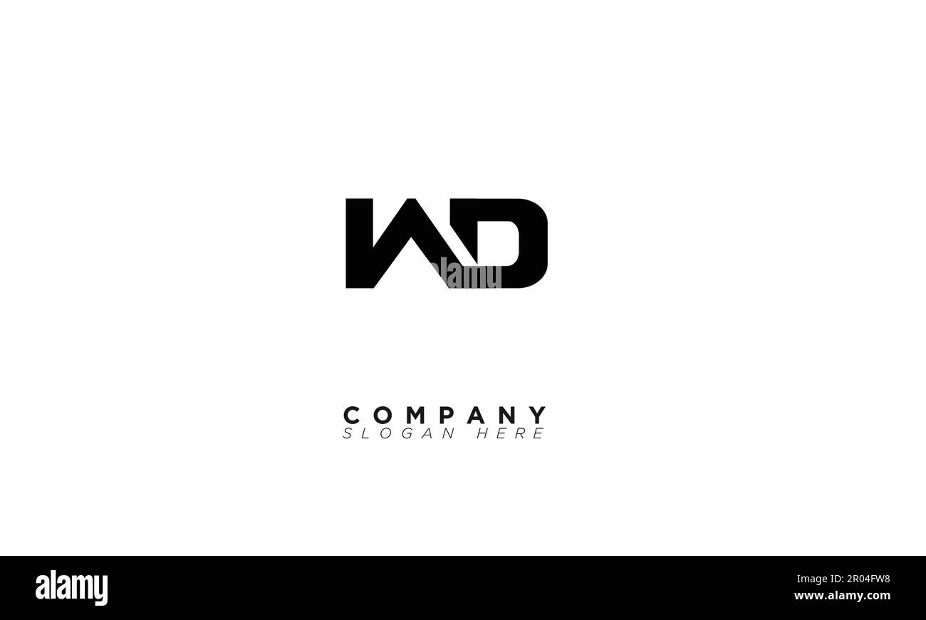 WD Alphabet letters Initials Monogram logo Stock Vector Image & Art - Alamy