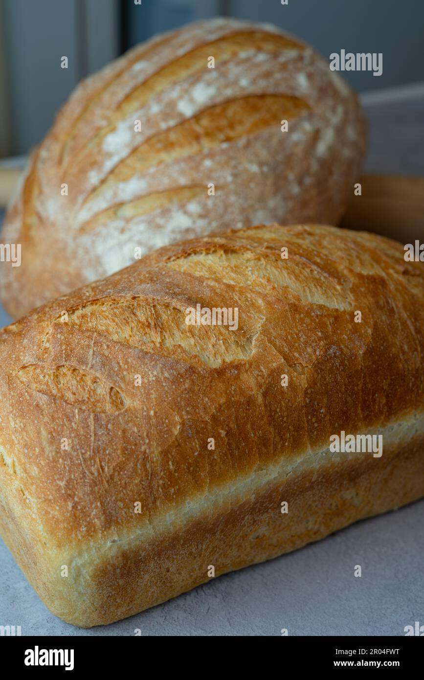 Savour the taste of freshly baked bread with this artisanal white ...