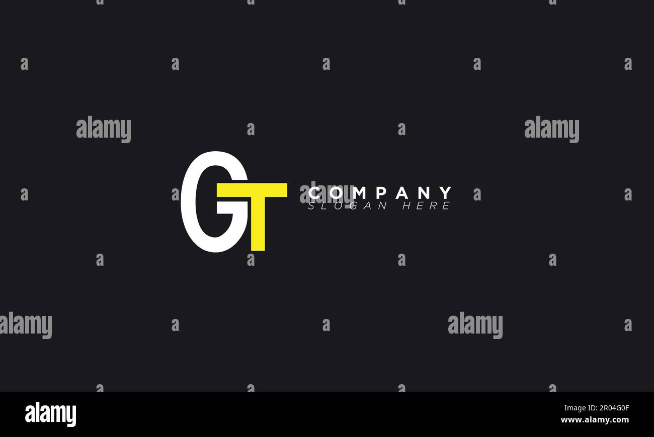 GT Alphabet letters Initials Monogram logo Stock Vector Image & Art - Alamy
