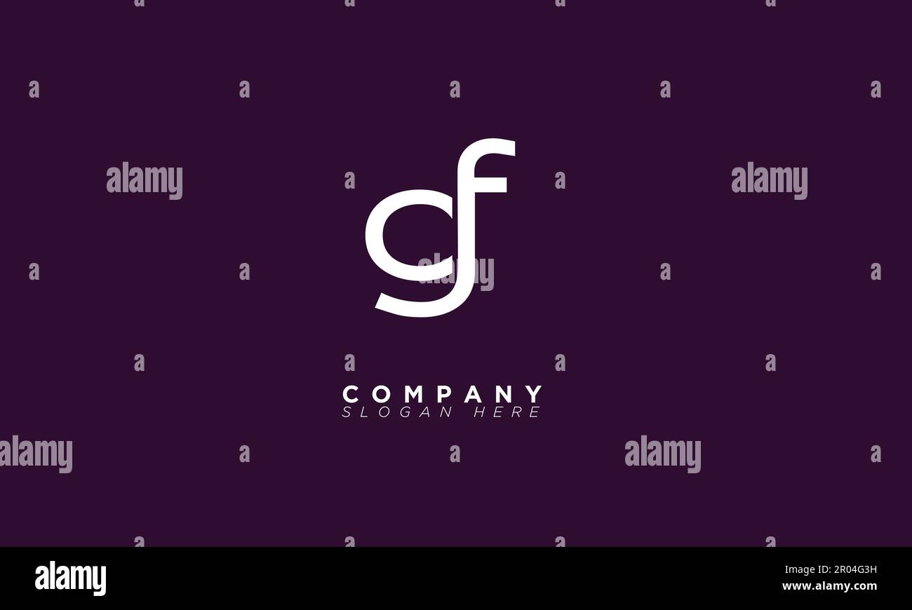 GF Alphabet letters Initials Monogram logo Stock Vector Image & Art - Alamy