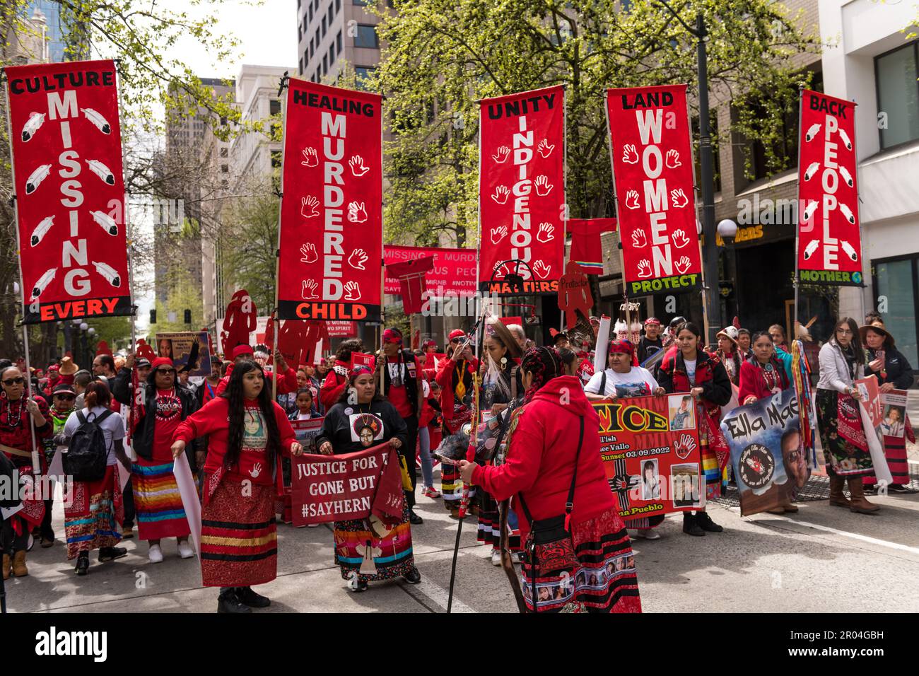 Seattle, USA. 6 May, 2023. The 3rd Annual Rally & March For MMIWP ...