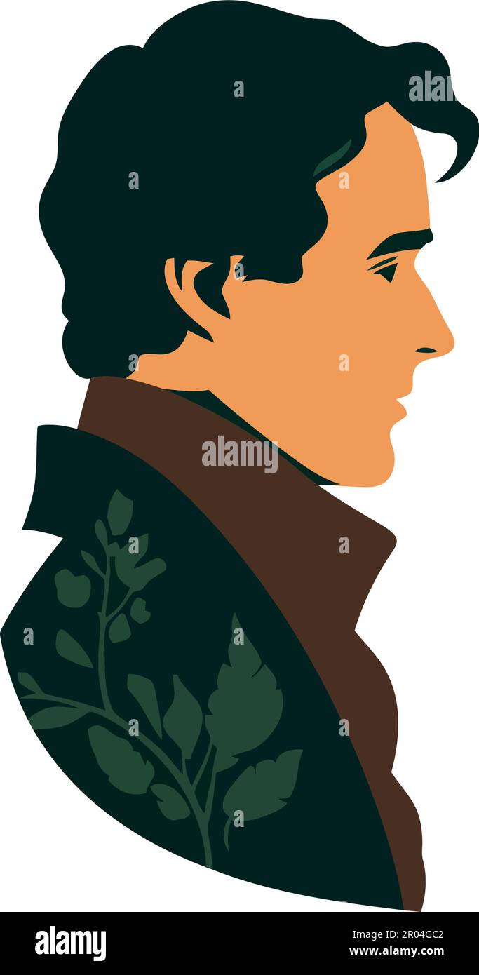 One person profile silhouette symbolizing success isolated Stock Vector ...