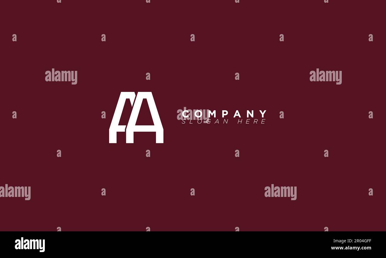 AA Alphabet letters Initials Monogram logo Stock Vector Image & Art - Alamy