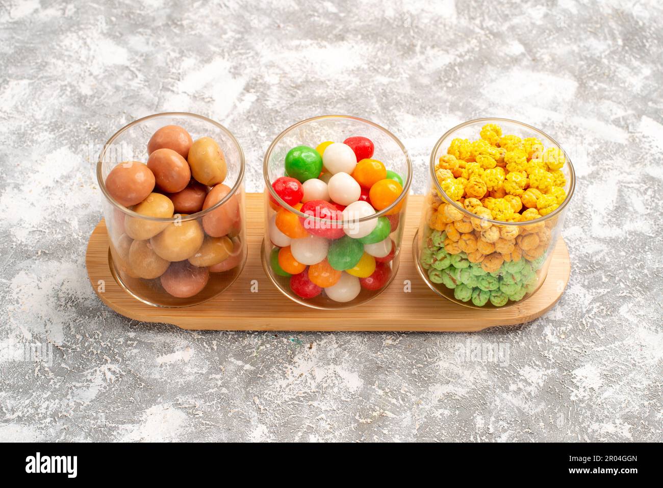 front view different candies colorful sweets on white background candy ...