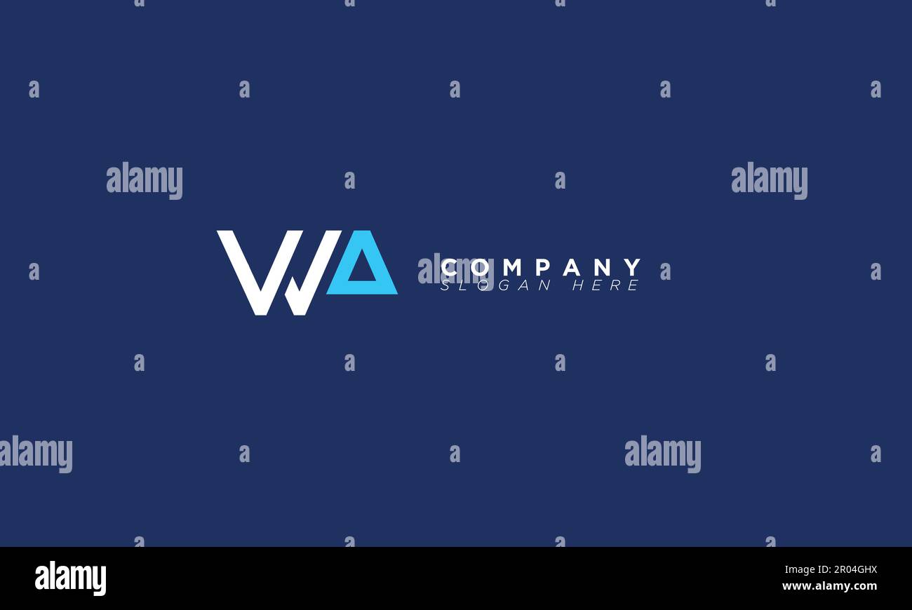 WA Alphabet letters Initials Monogram logo Stock Vector Image & Art - Alamy