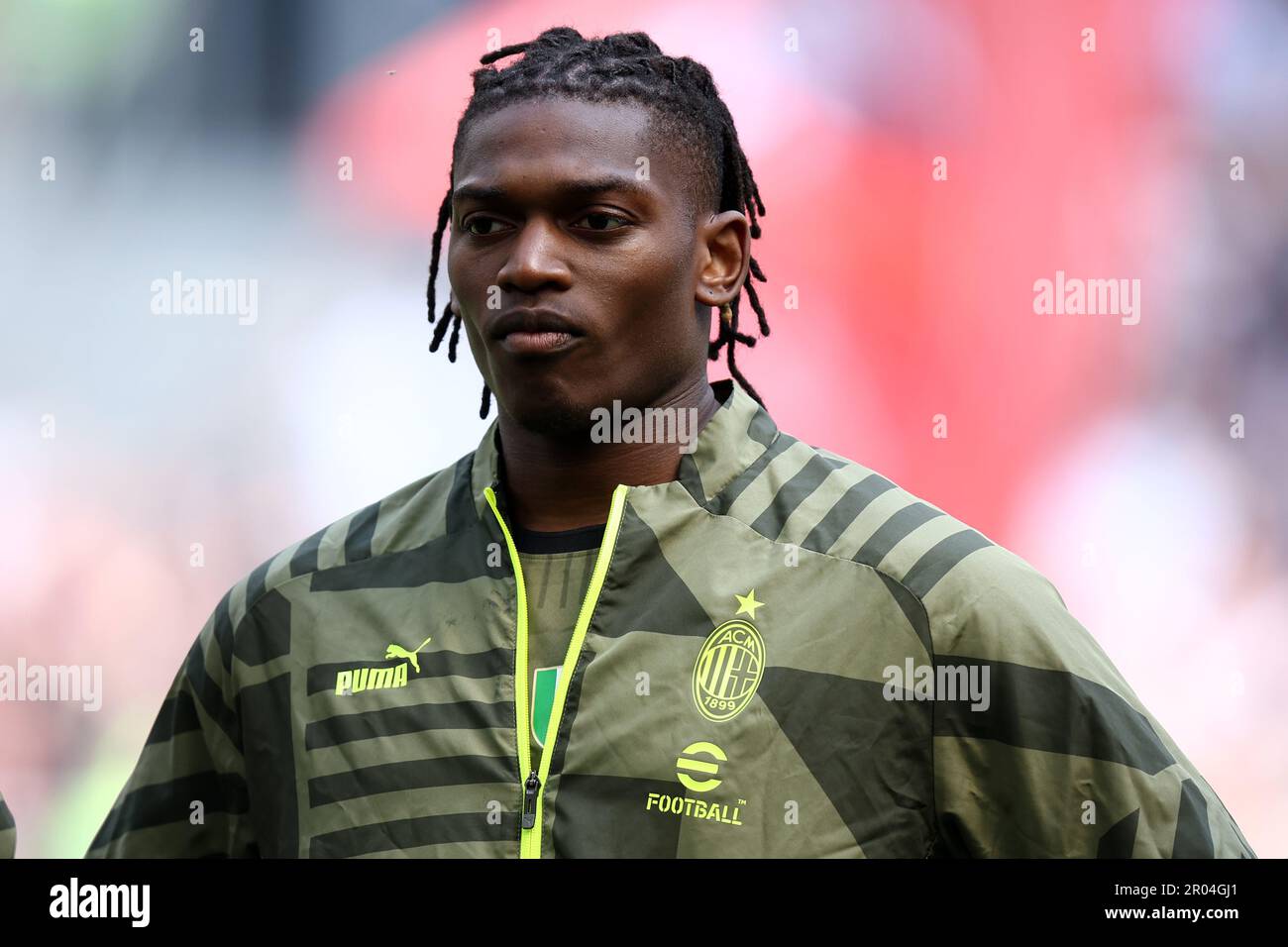 Milano, Italy. 06th May, 2023. Rafael Leao of Ac Milan looks on during ...