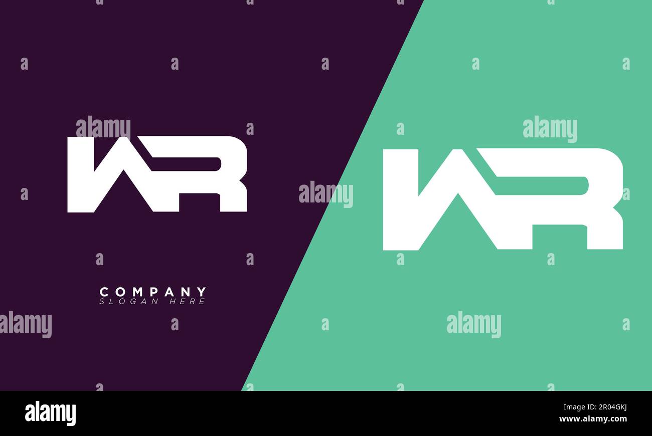 WR Alphabet letters Initials Monogram logo Stock Vector Image & Art - Alamy