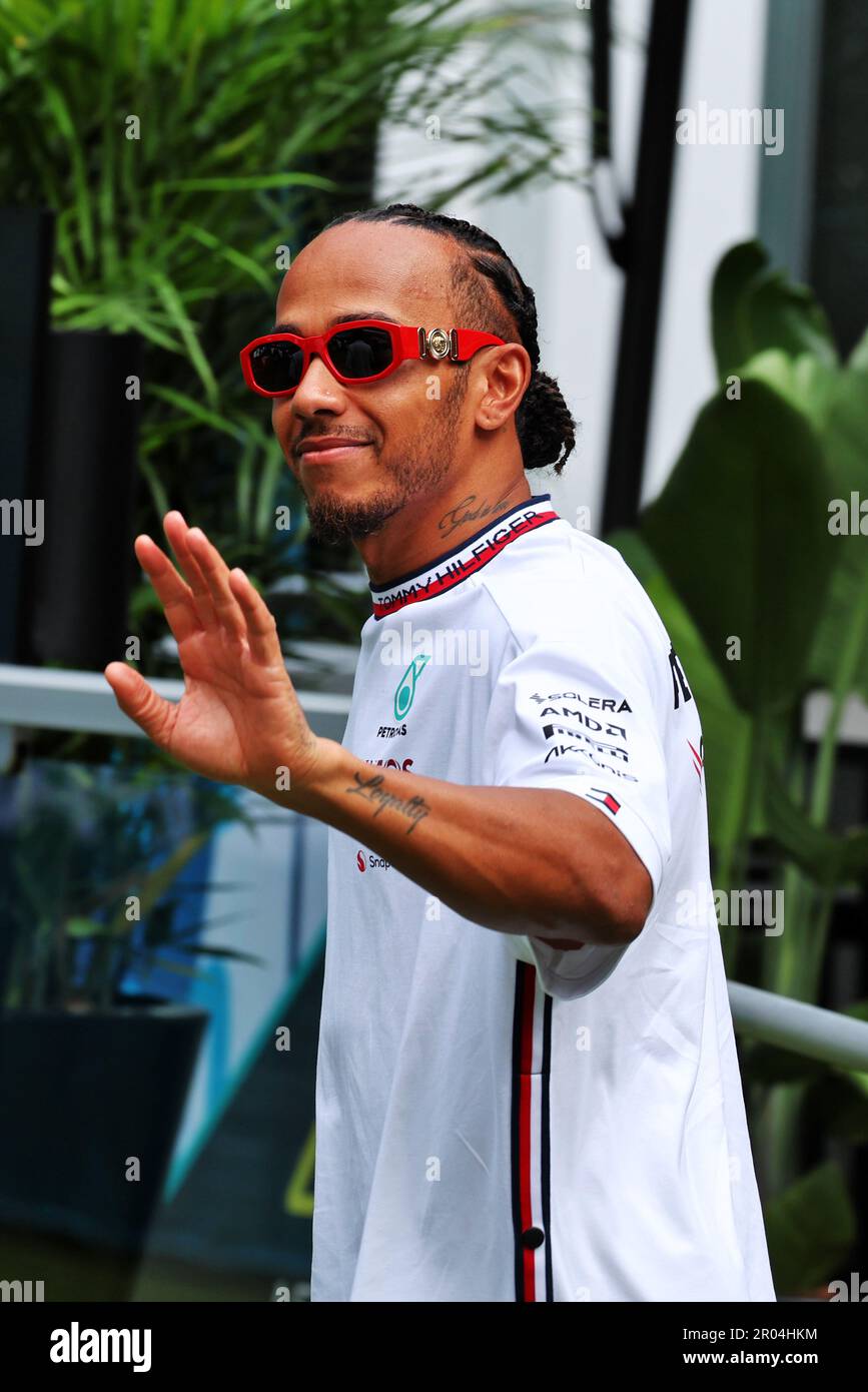 Miami, USA. 06th May, 2023. Lewis Hamilton (GBR) Mercedes AMG F1 ...