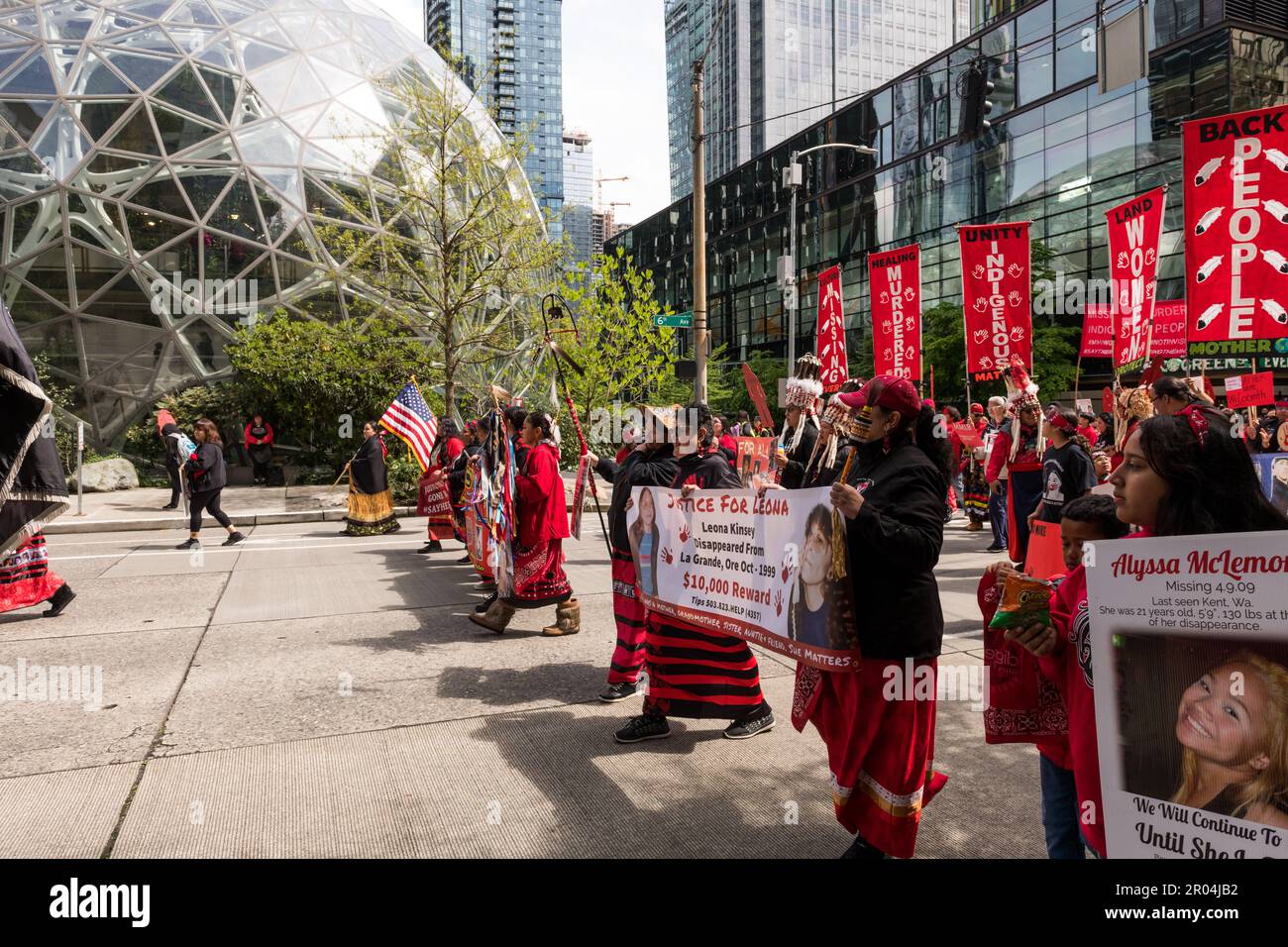 Seattle, USA. 6 May, 2023. The 3rd Annual Rally & March For MMIWP ...