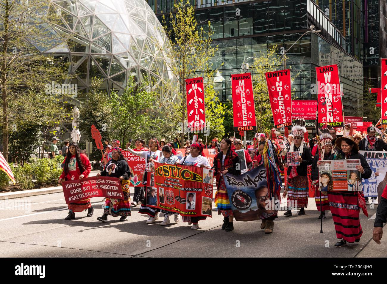 Seattle, USA. 6 May, 2023. The 3rd Annual Rally & March For MMIWP ...