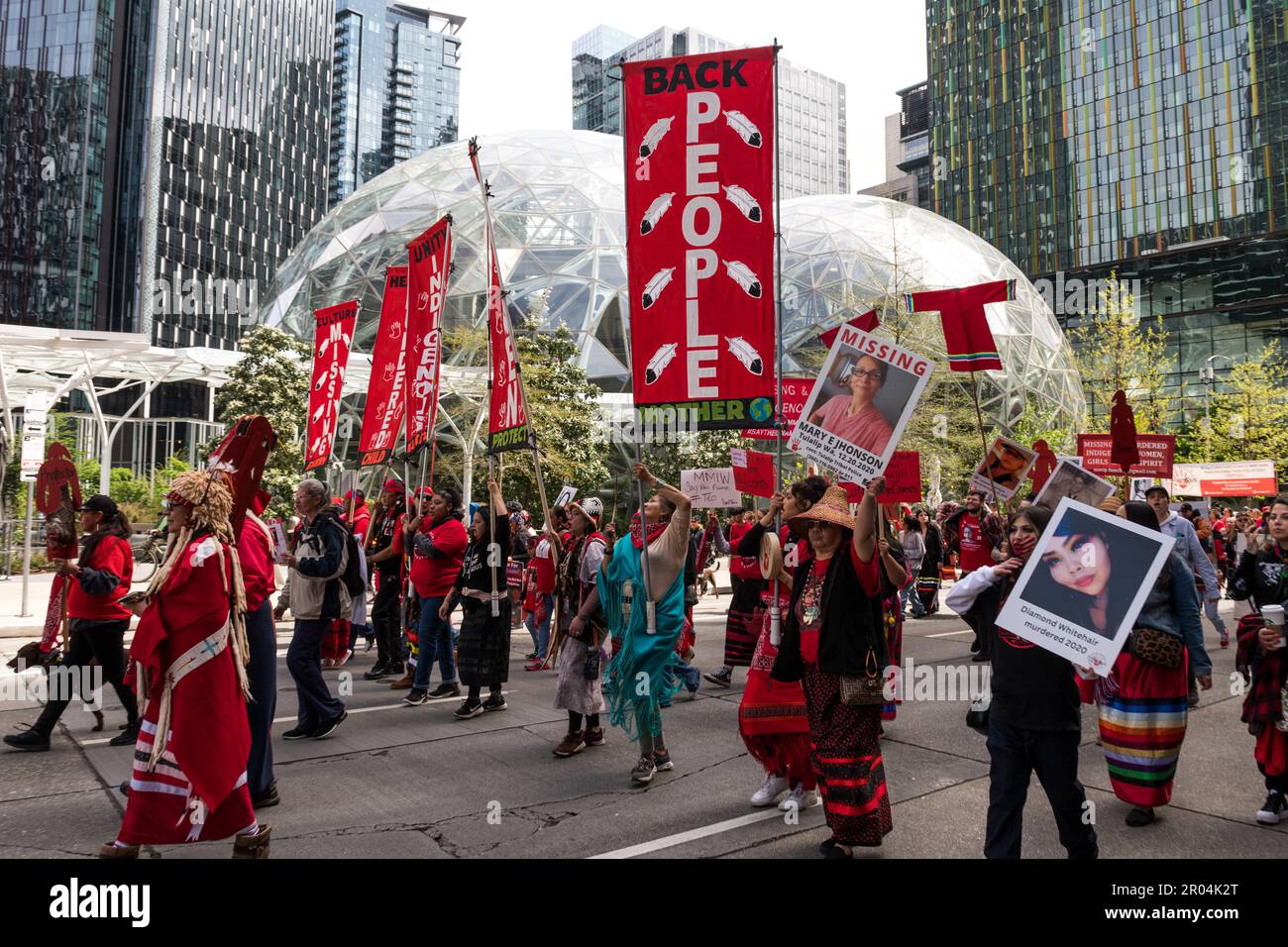 Seattle, USA. 6 May, 2023. The 3rd Annual Rally & March For MMIWP ...