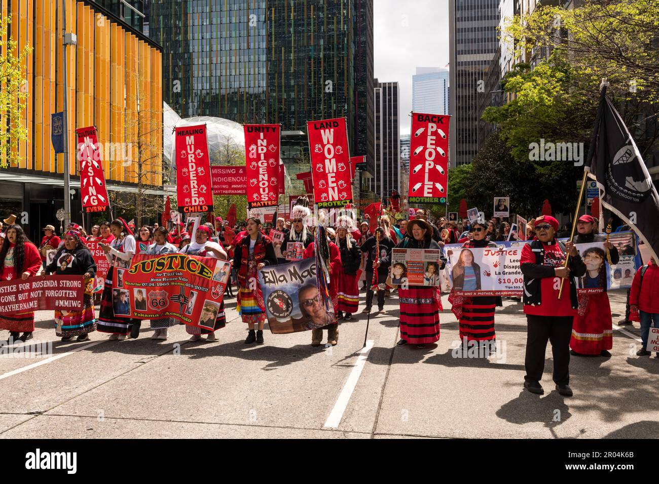 Seattle, USA. 6 May, 2023. The 3rd Annual Rally & March For MMIWP ...