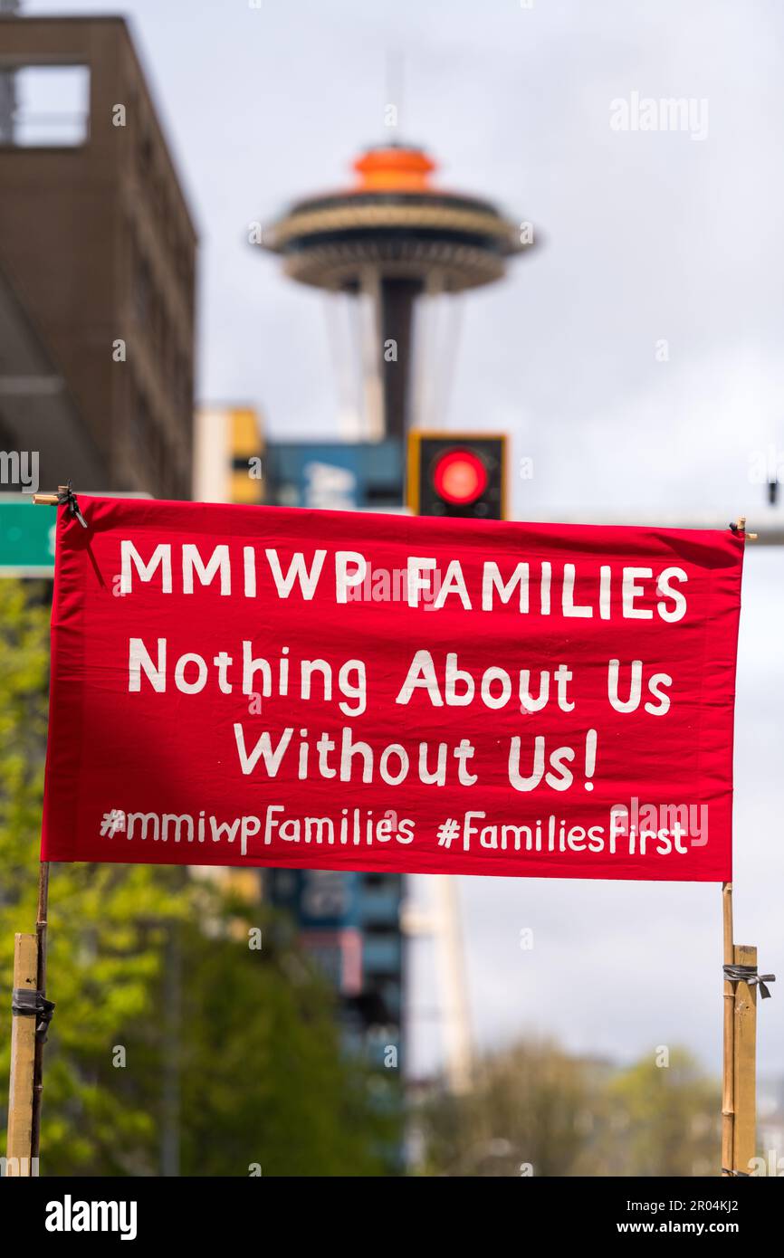 Seattle, USA. 6 May, 2023. The 3rd Annual Rally & March For MMIWP ...