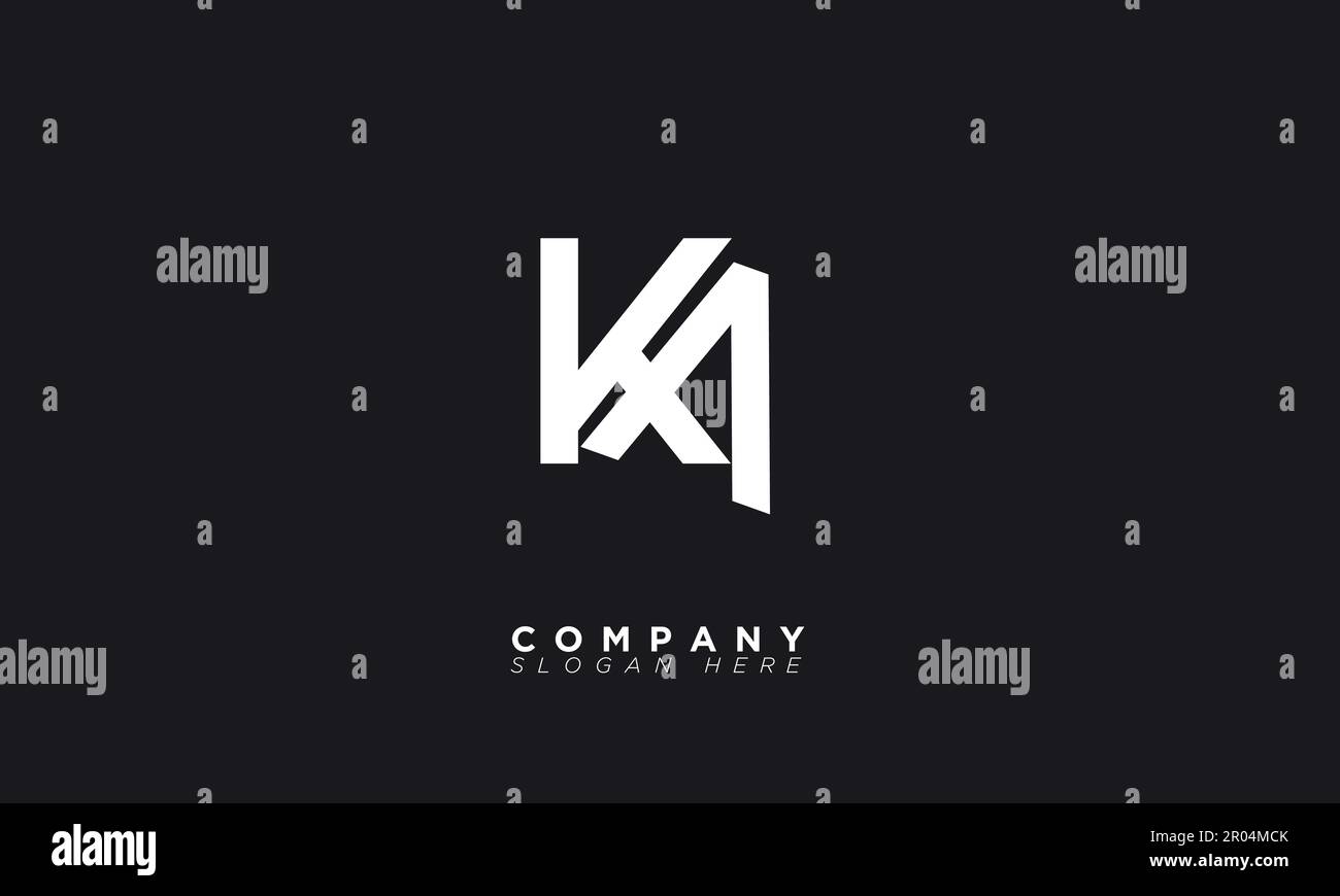 KA Alphabet letters Initials Monogram logo Stock Vector Image & Art - Alamy