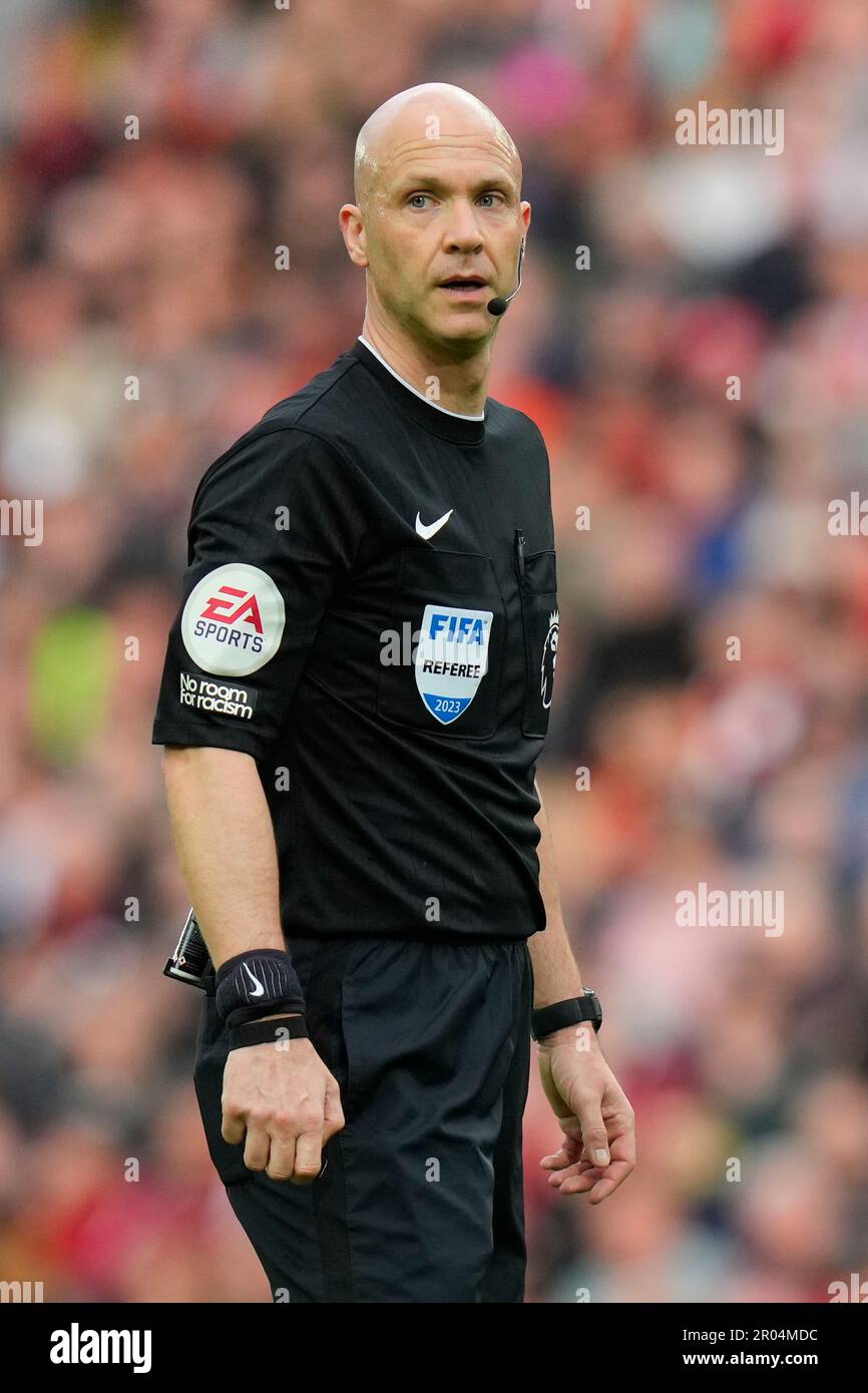 Referee Anthony Taylor during the Premier League match Liverpool vs ...