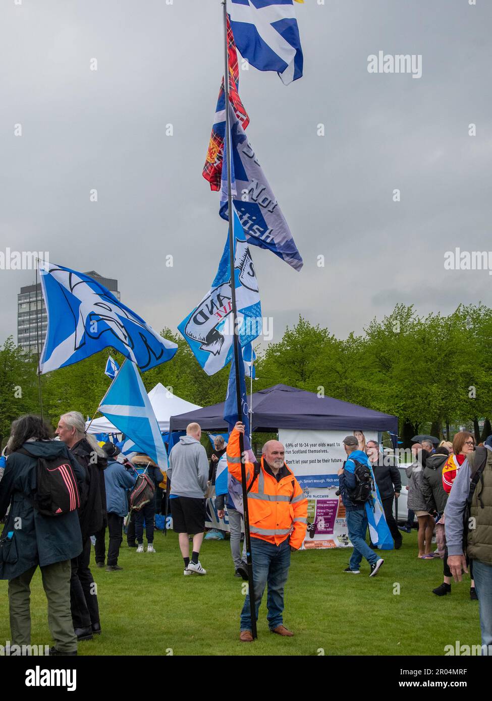 Glasgow, Scotland, UK. May 6th, 2023: A Pro-Independence march in ...