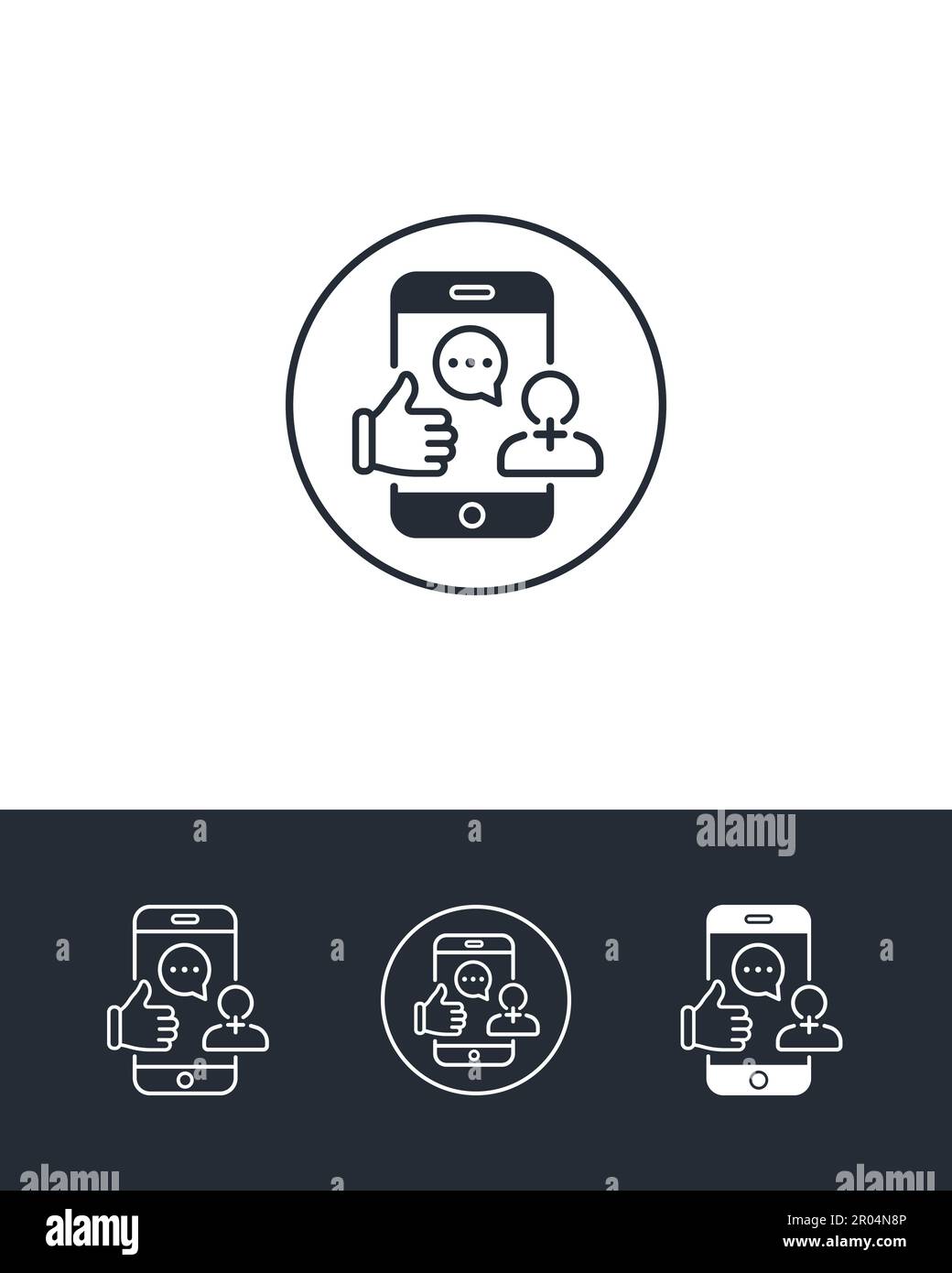 Mobile ok white icons Stock Vector Images - Alamy