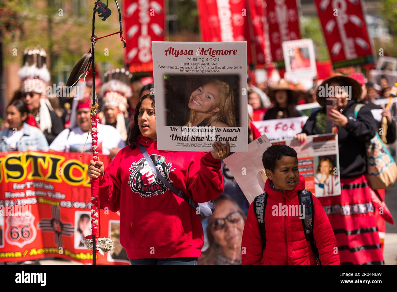 Seattle, USA. 6 May, 2023. The 3rd Annual Rally & March For MMIWP ...