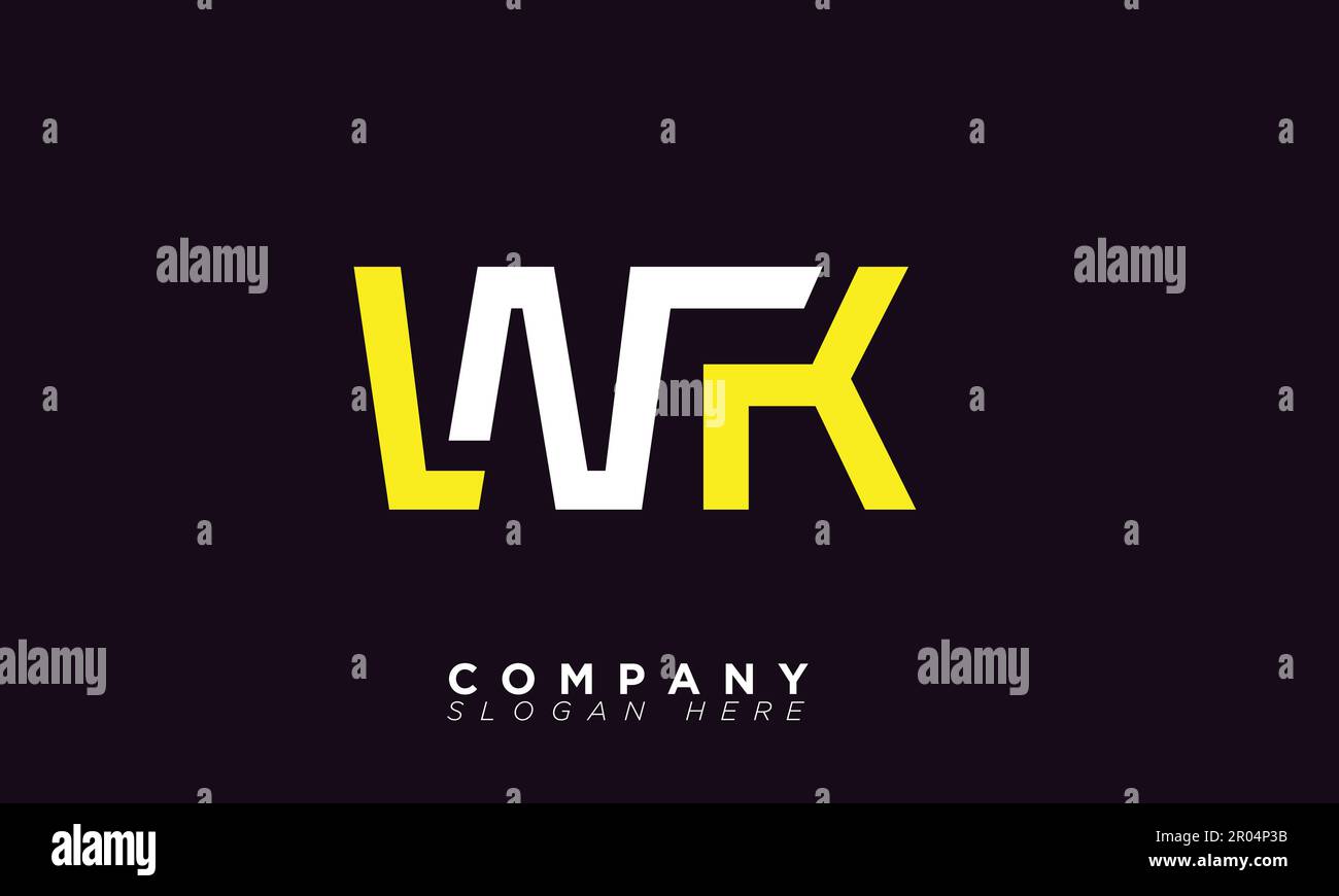 WK Alphabet letters Initials Monogram logo Stock Vector Image & Art - Alamy