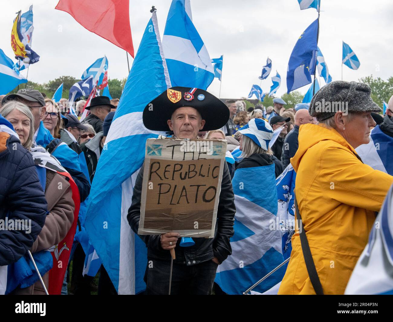 Glasgow, Scotland, UK. May 6th, 2023: A Pro-Independence march in ...