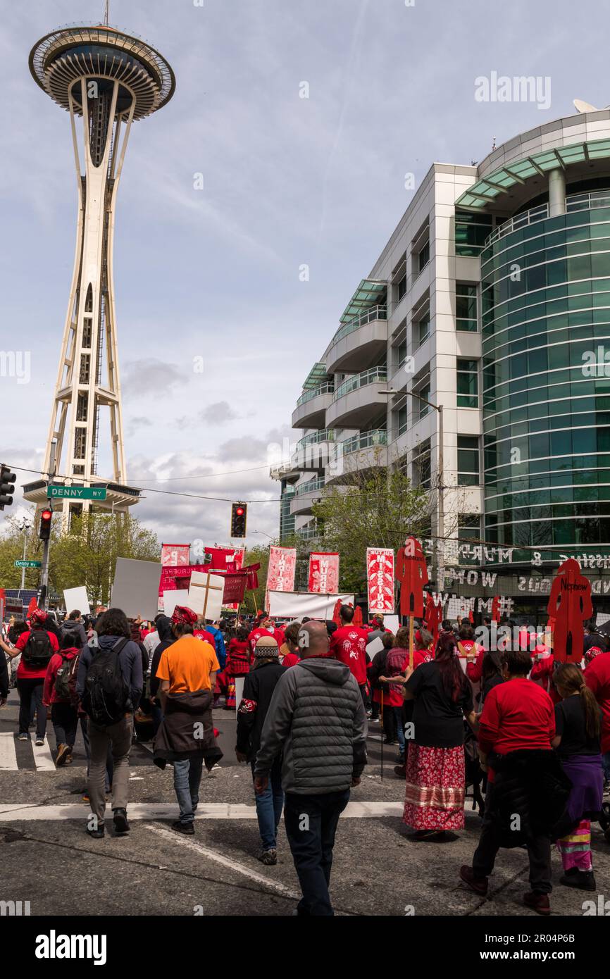 Seattle, USA. 6 May, 2023. The 3rd Annual Rally & March For MMIWP ...
