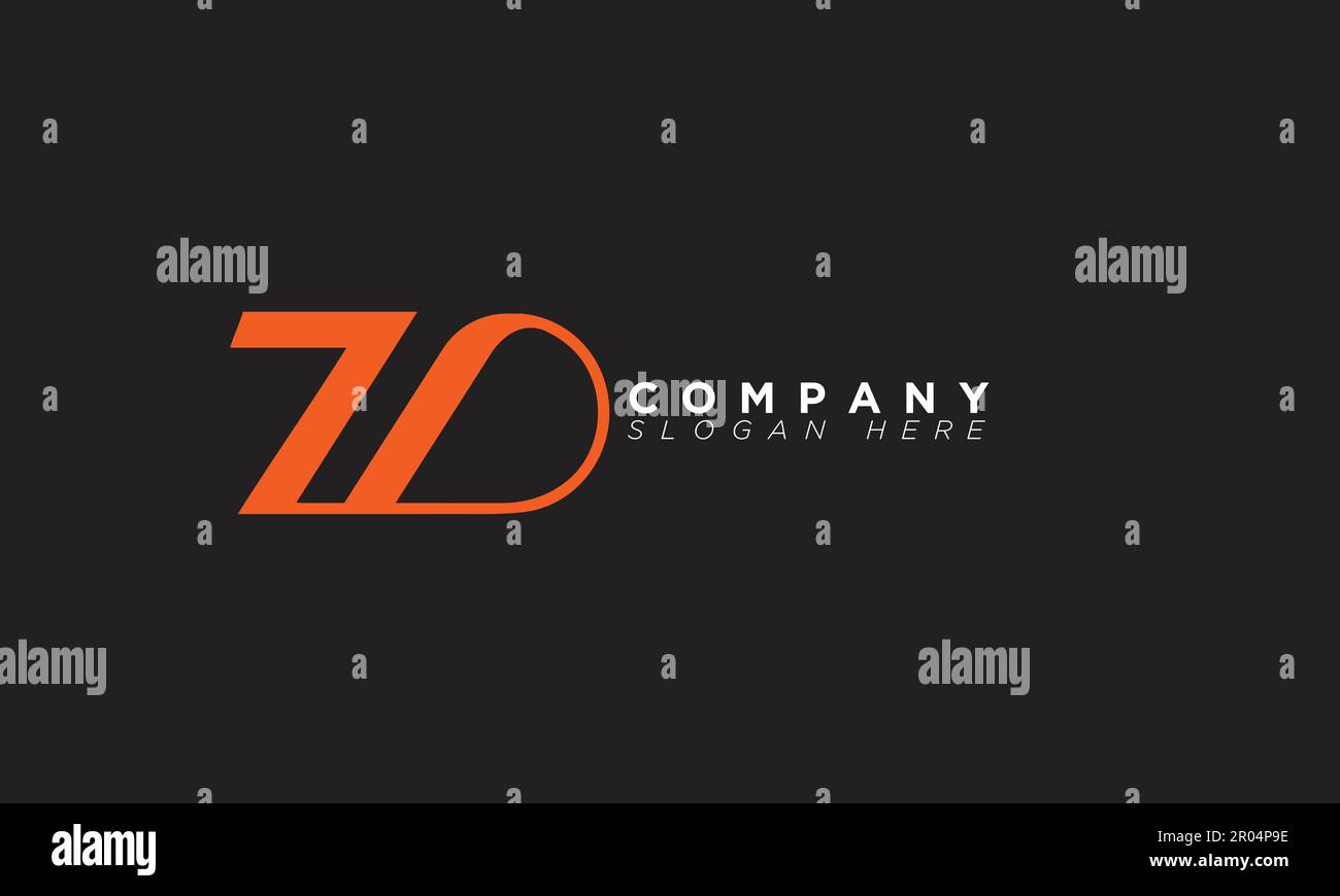 ZD Alphabet letters Initials Monogram logo Stock Vector Image & Art - Alamy