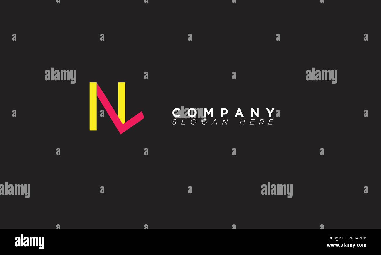 NL Alphabet letters Initials Monogram logo Stock Vector Image & Art - Alamy
