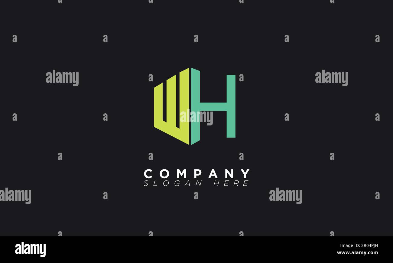WH Alphabet letters Initials Monogram logo Stock Vector Image & Art - Alamy