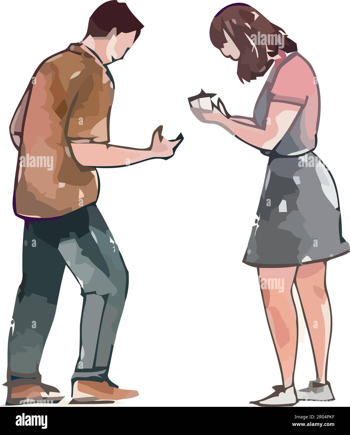 Couple arguing man woman Stock Vector Images - Alamy