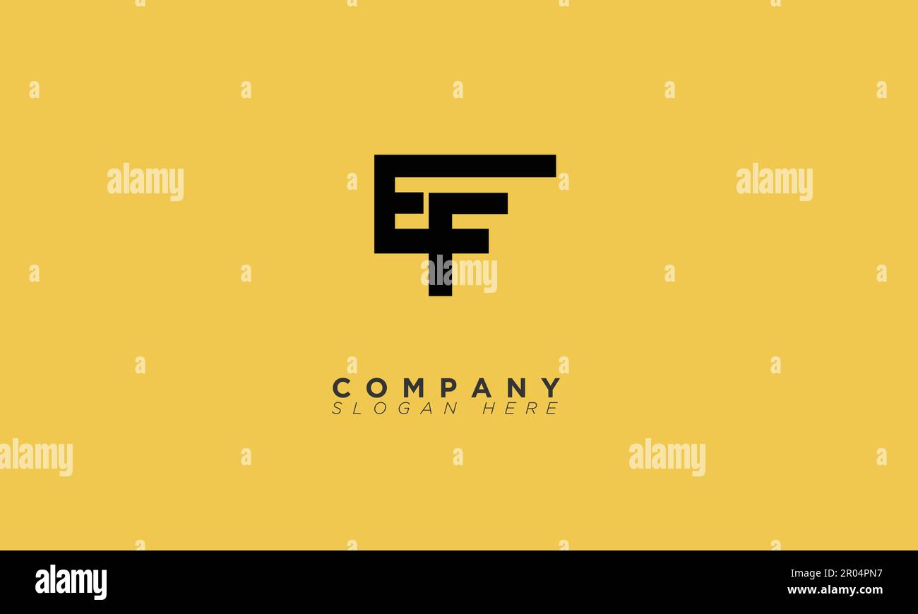 EF Alphabet letters Initials Monogram logo Stock Vector Image & Art - Alamy