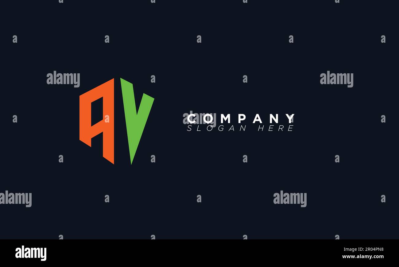 AV Alphabet letters Initials Monogram logo Stock Vector Image & Art - Alamy