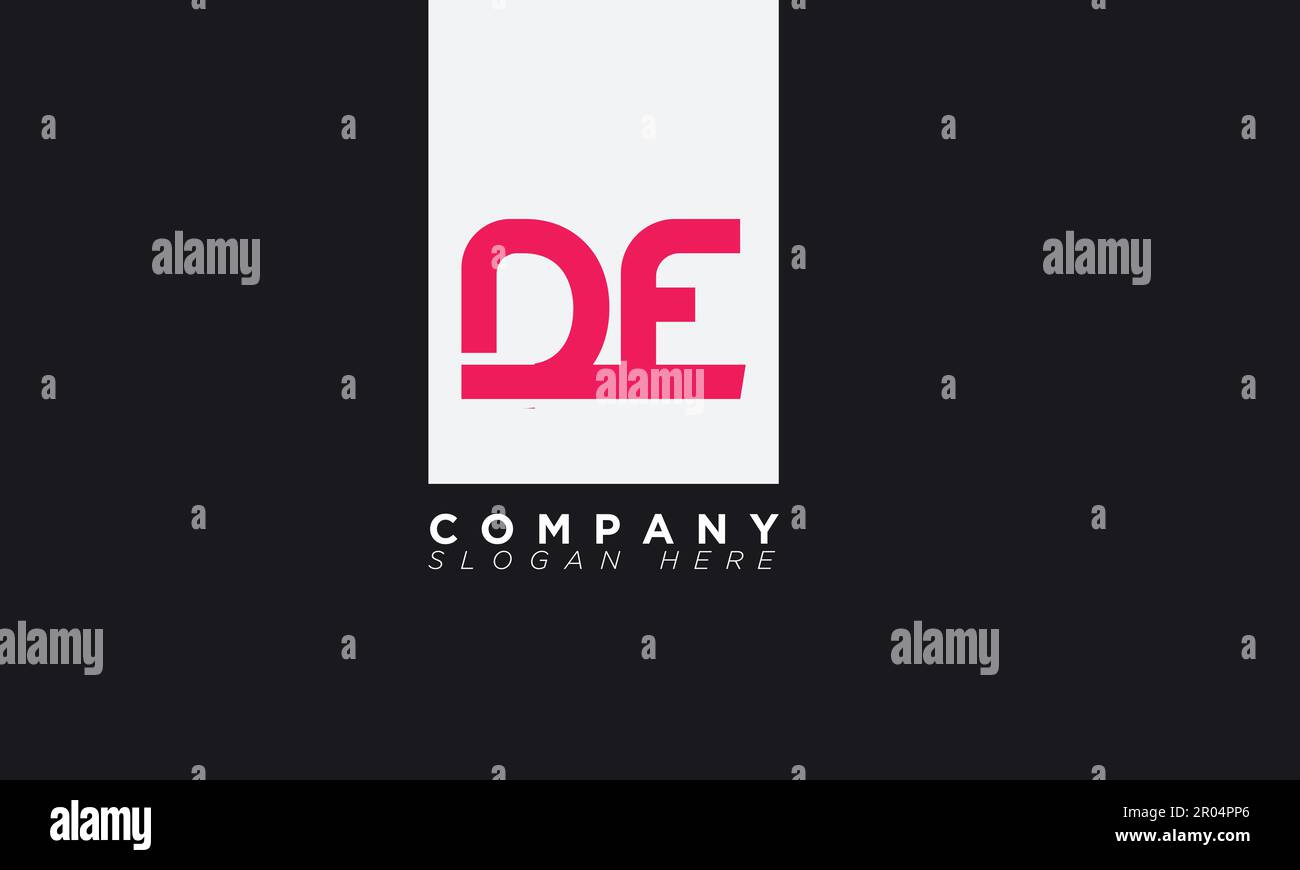 DE Alphabet letters Initials Monogram logo Stock Vector Image & Art - Alamy