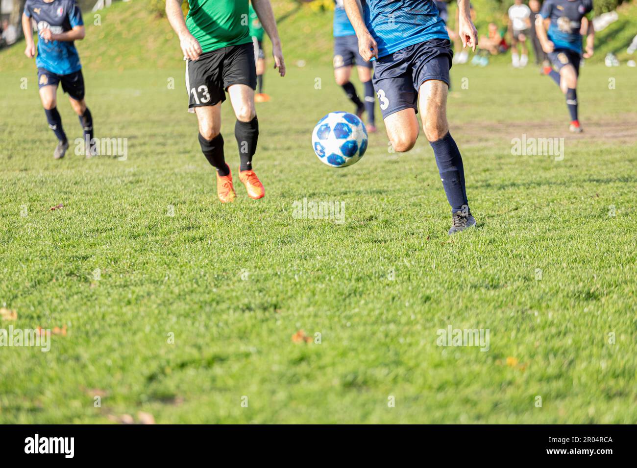 a focus on the legs of a soccer player Stock Photo - Alamy