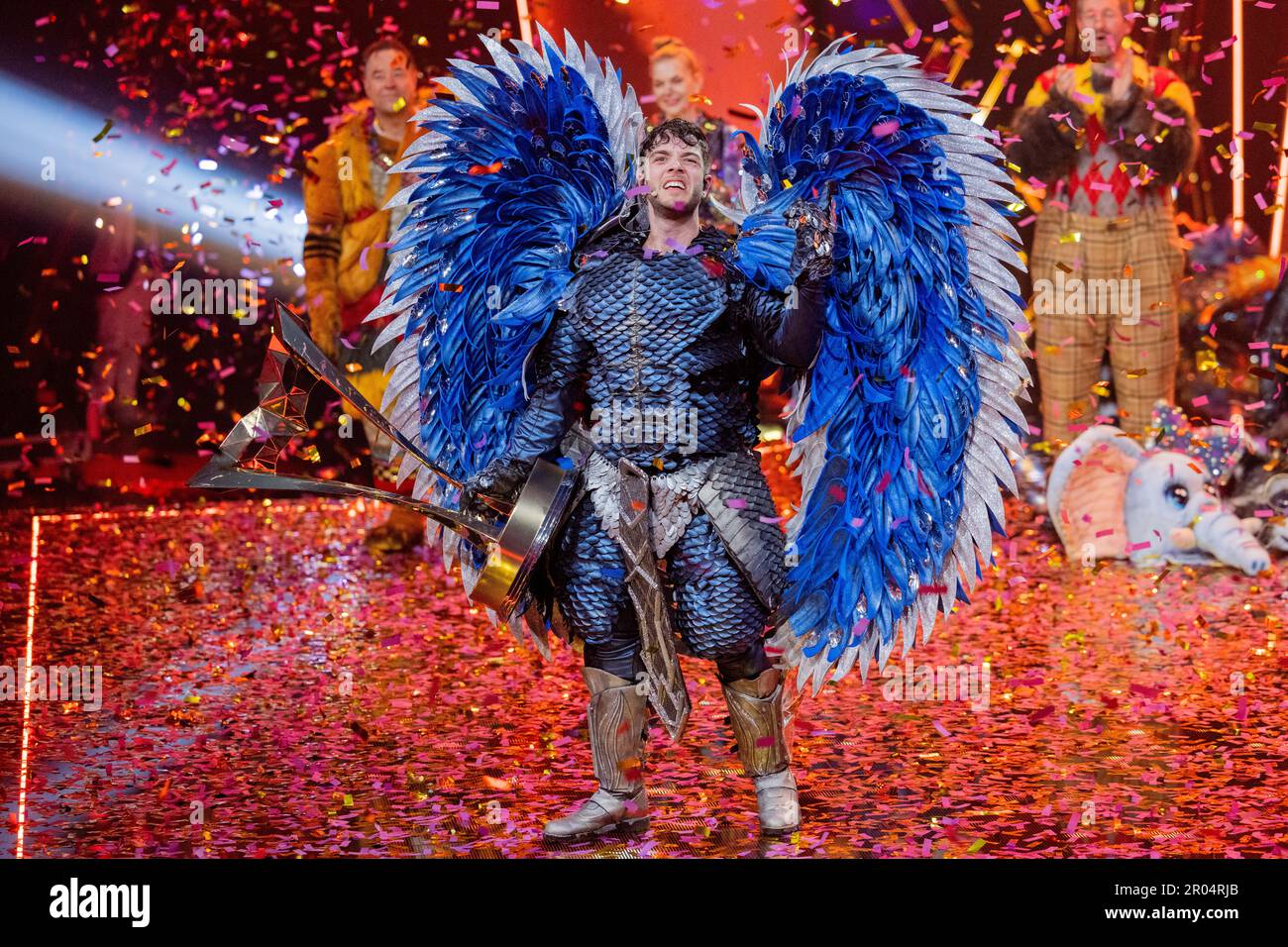 Cologne, Germany. 06th May, 2023. Luca Hänni, singer, is on stage as ...