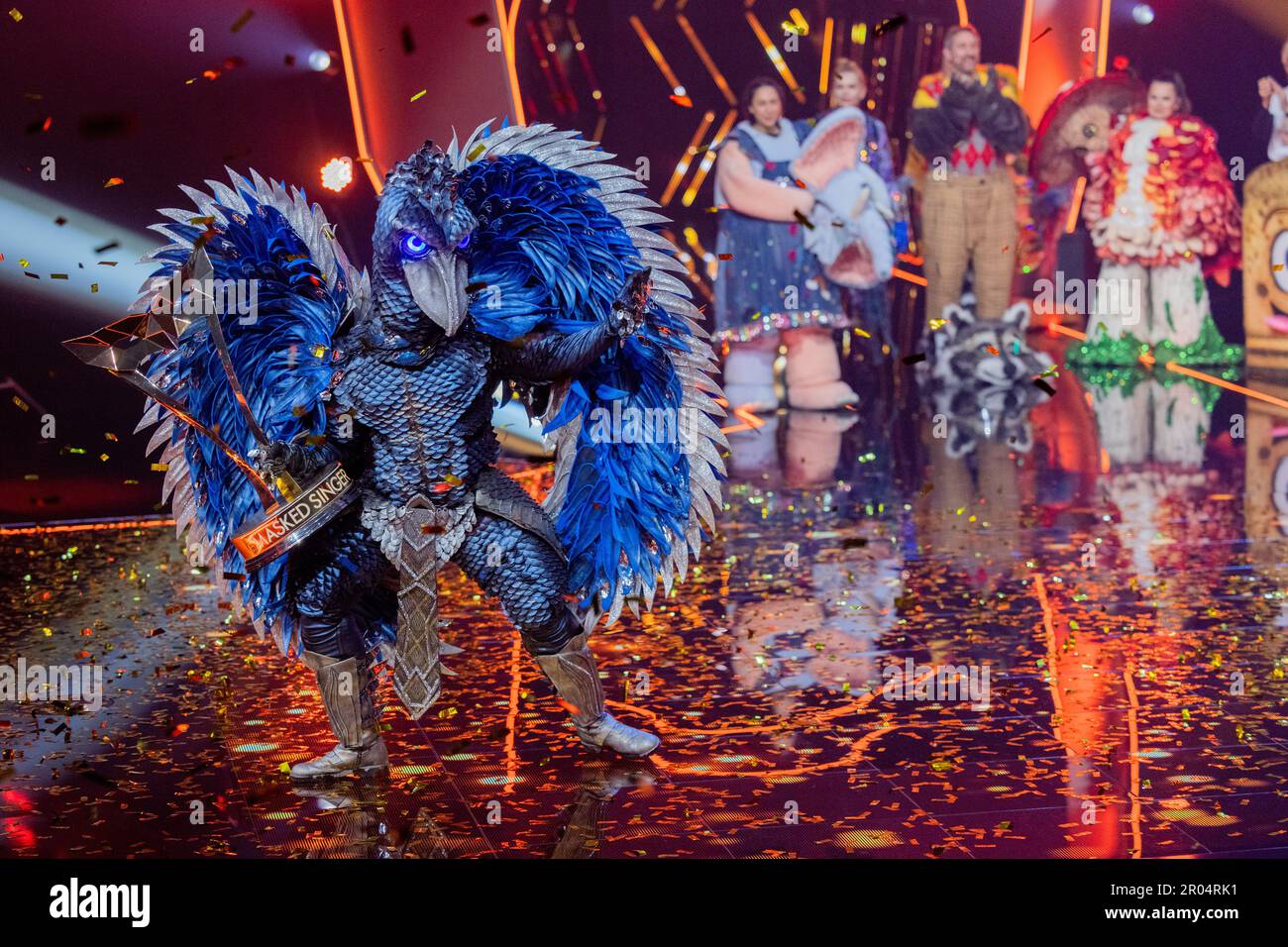 Cologne, Germany. 06th May, 2023. Luca Hänni, singer, is on stage as ...