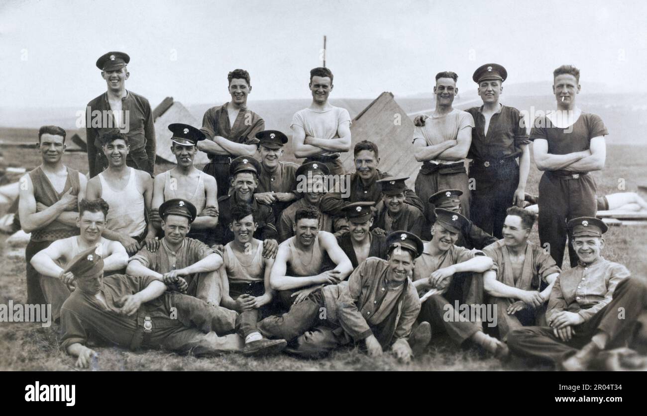 A scruffy group of Grenadier Guards in camp Stock Photo - Alamy