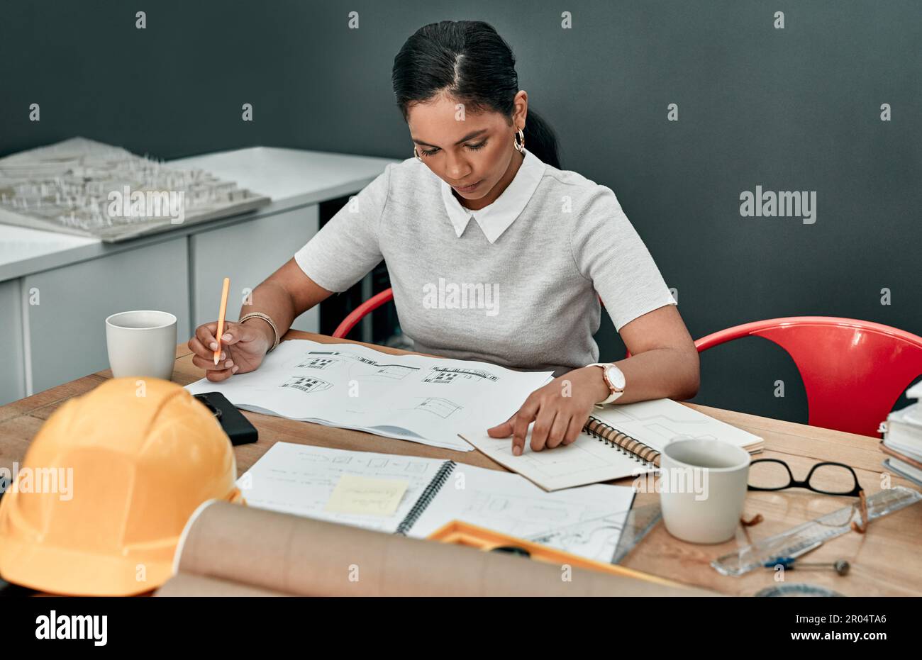 Stay inspired to keep creating. a young architect working with ...