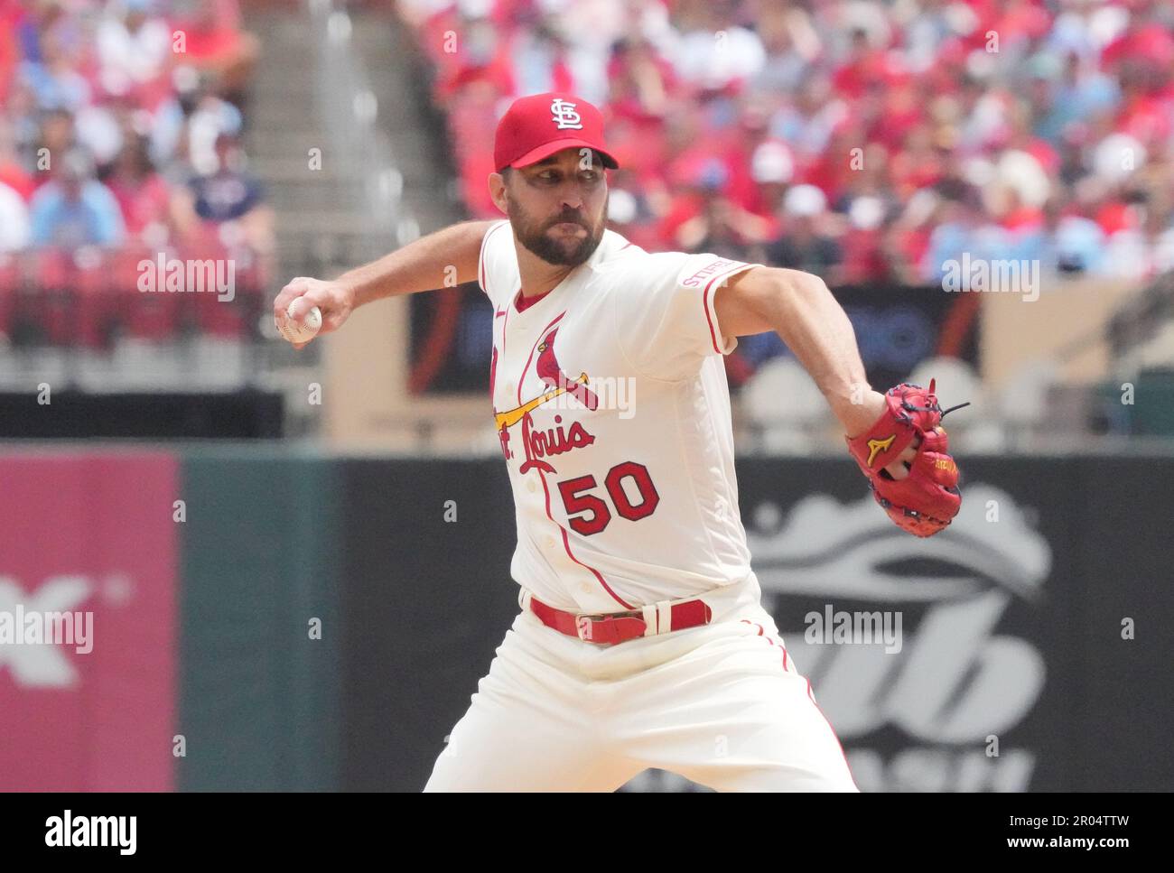 St. Louis, USA. 06th May, 2023. St. Louis Cardinals starting pitcher ...