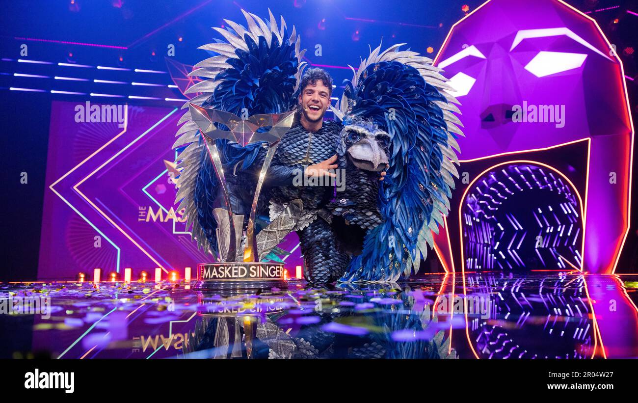 Cologne, Germany. 06th May, 2023. Luca Hänni, singer, is on stage as ...