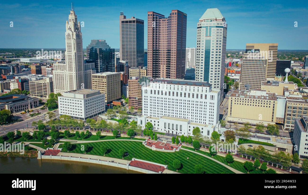 Downtown columbus ohio. Urban Skyline of a Metropolis Stock Photo - Alamy