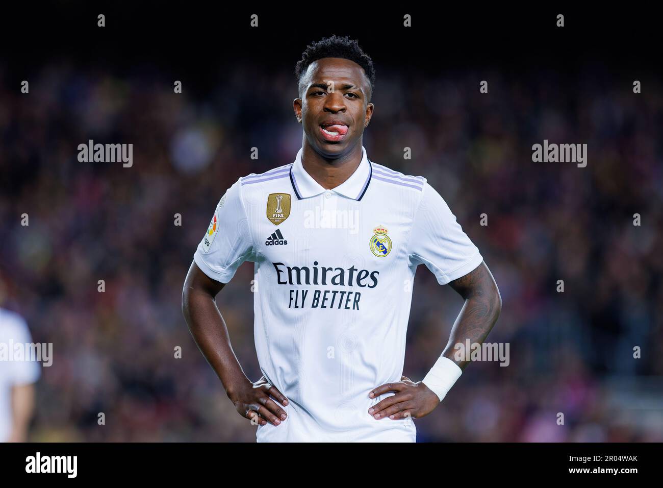 BARCELONA - MAR 19: Vinicius Junior in action during the LaLiga match ...