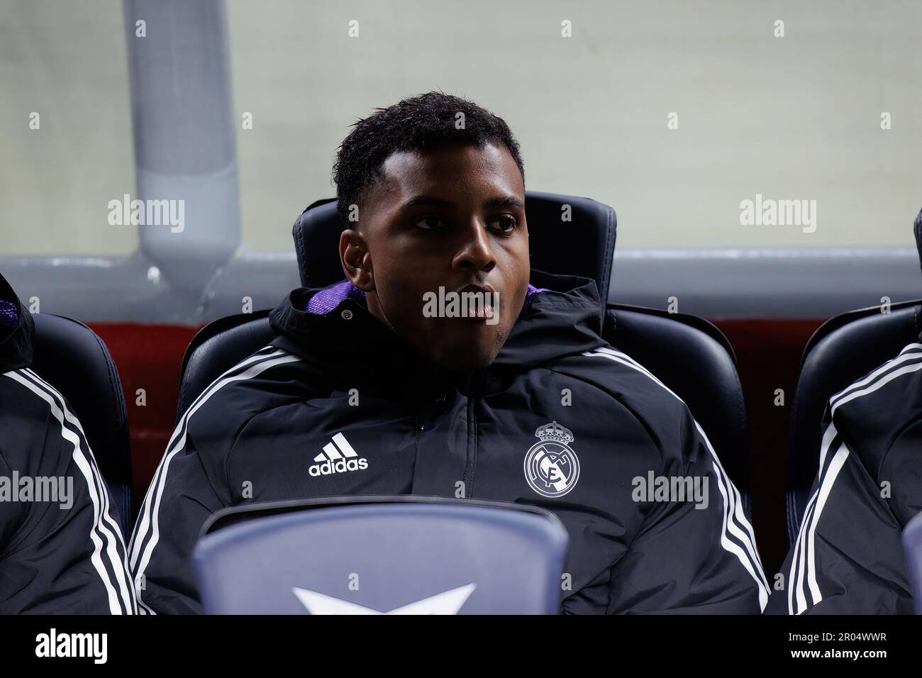 BARCELONA - MAR 19: Rodrygo sits on the bench during the LaLiga match ...
