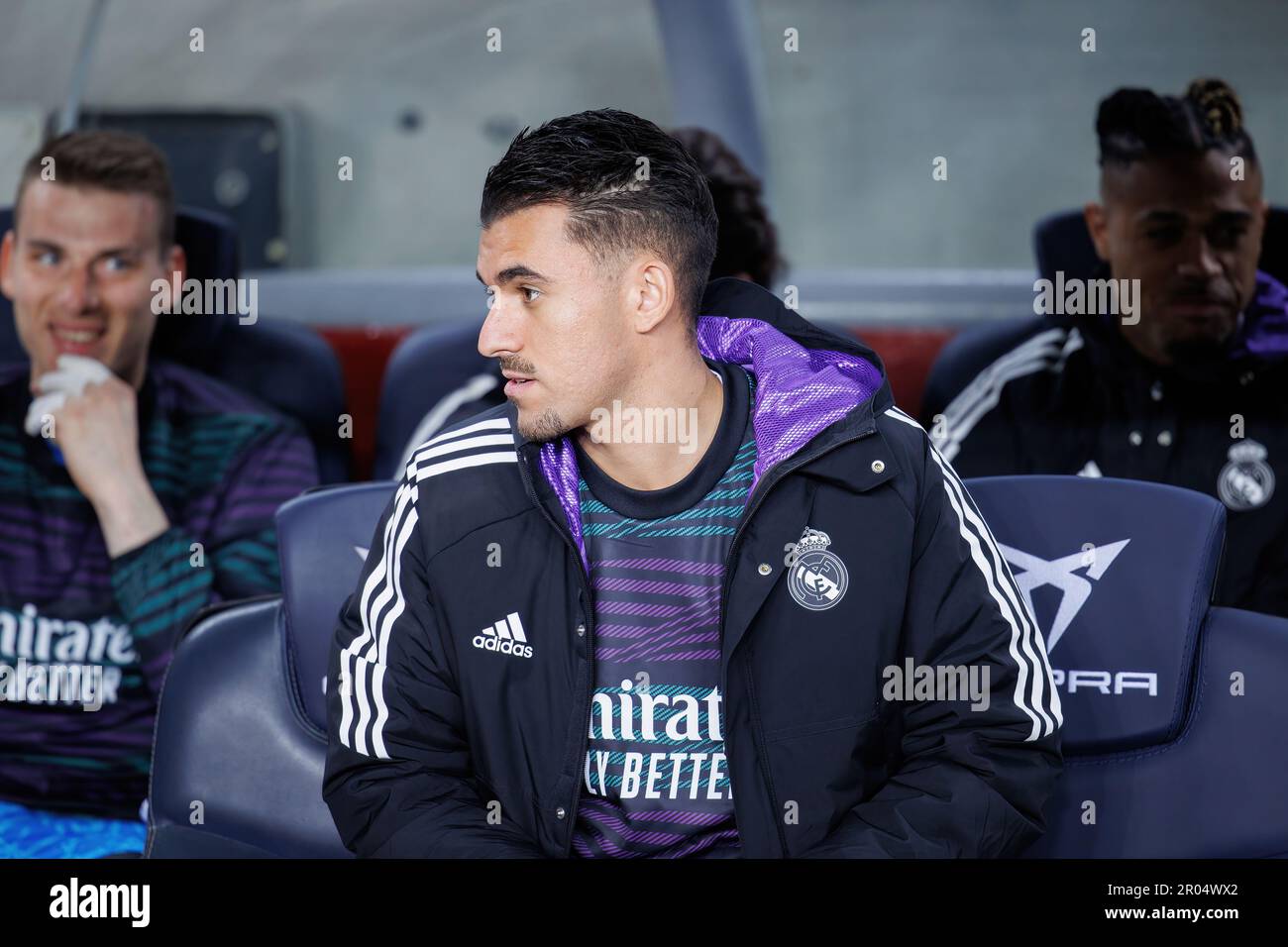 BARCELONA - MAR 19: Ceballos sits on the bench during the LaLiga match ...