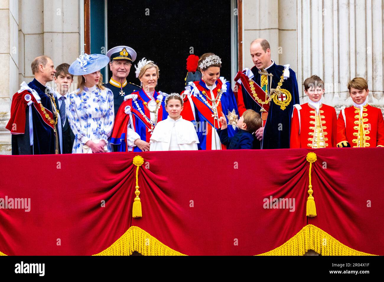 King Charles III and Queen Consort Camilla, Prince William of Wales and ...