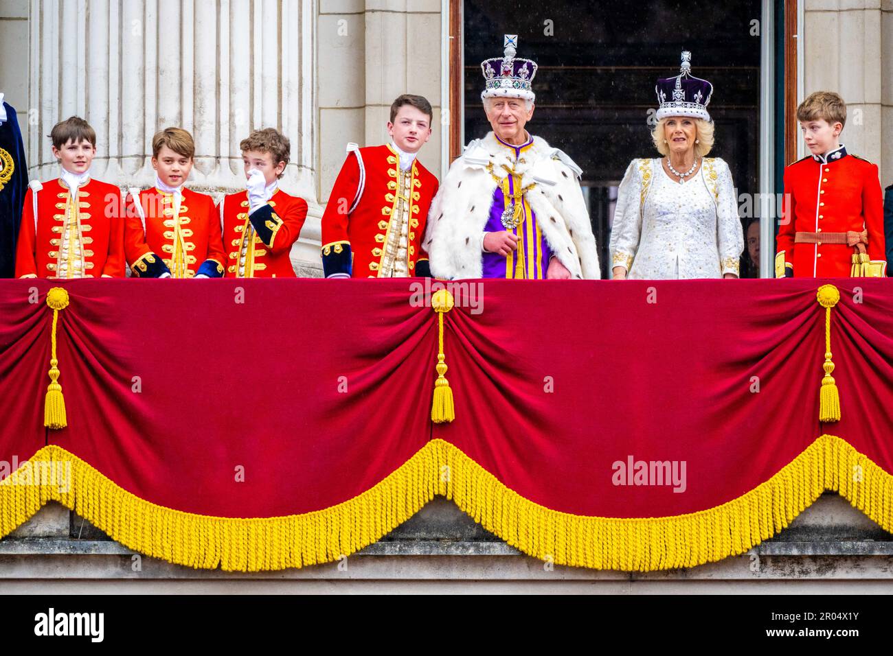 London, UK. 06th May, 2023. King Charles III and Queen Consort Camilla ...