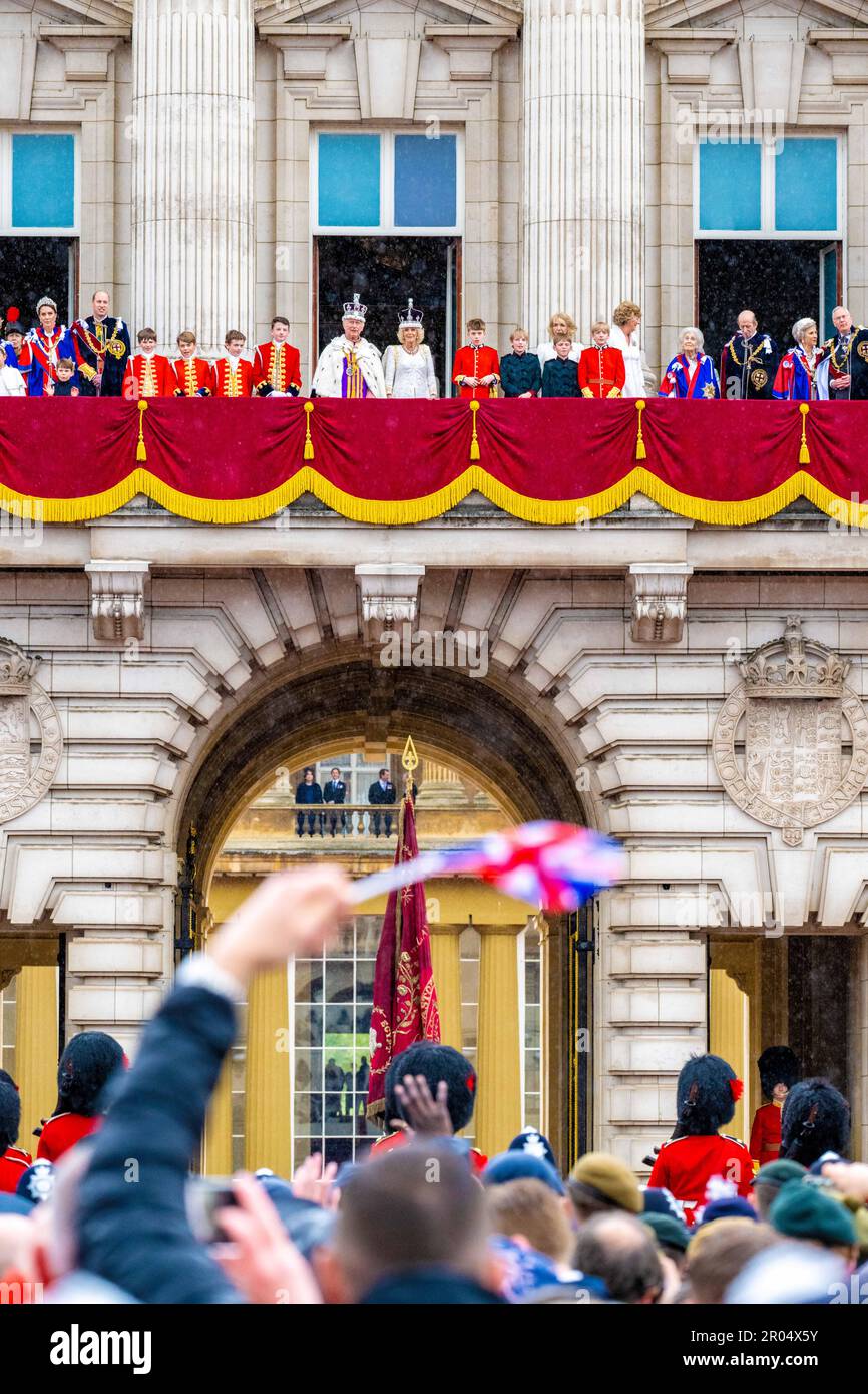 King Charles III and Queen Consort Camilla, Prince William of Wales and ...