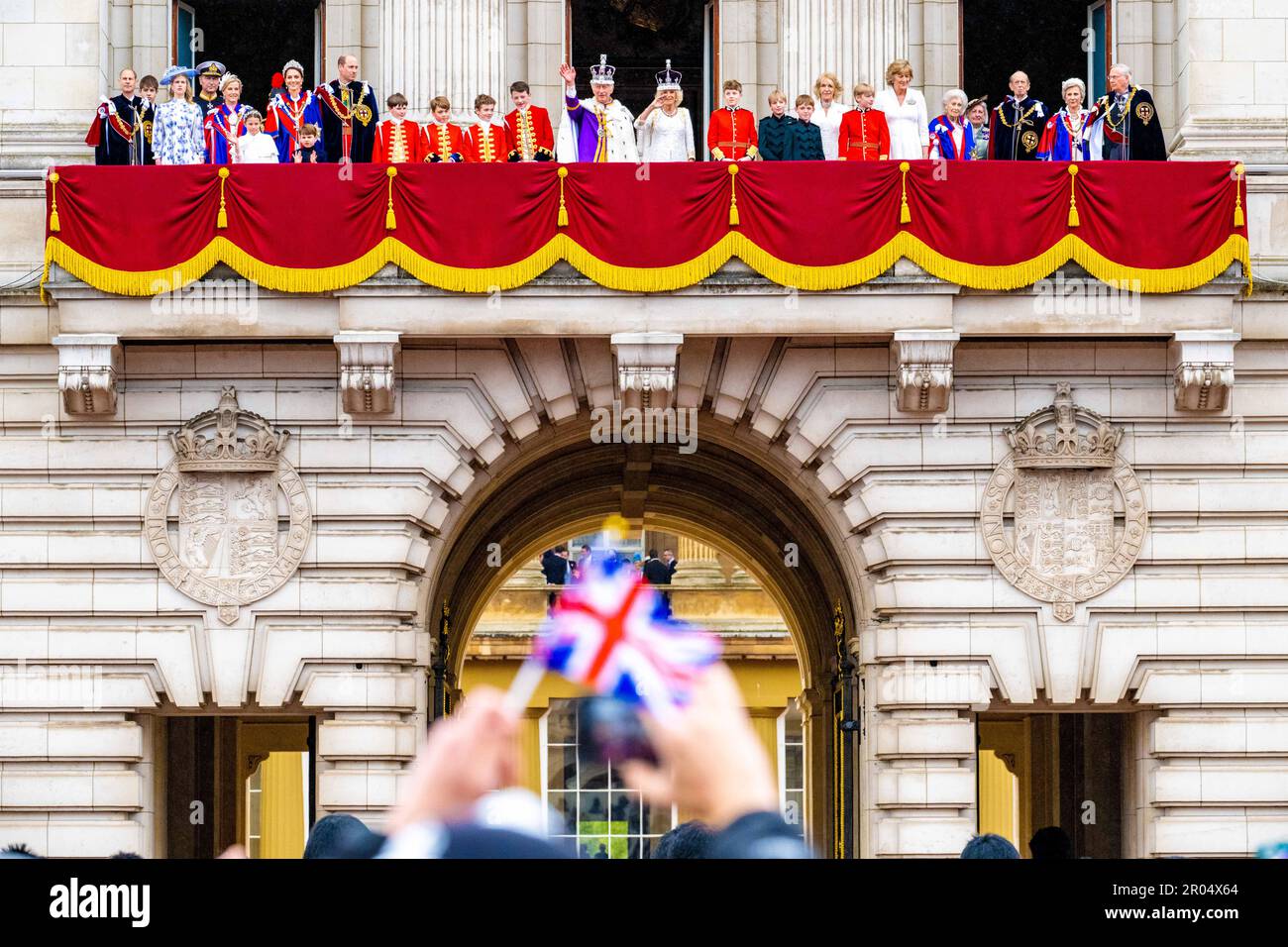 King Charles III and Queen Consort Camilla, Prince William of Wales and ...